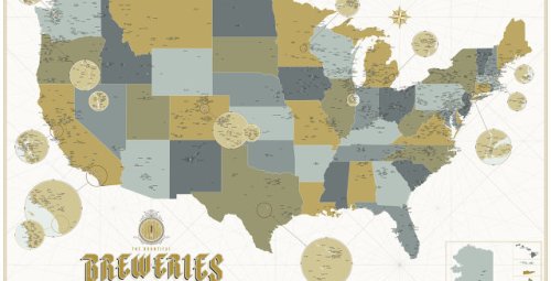 A Mega Map Of 2,500 Breweries Across The U.S.